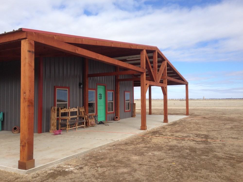 Barndo with Wraparound Porch - Custom Barns And Construction
